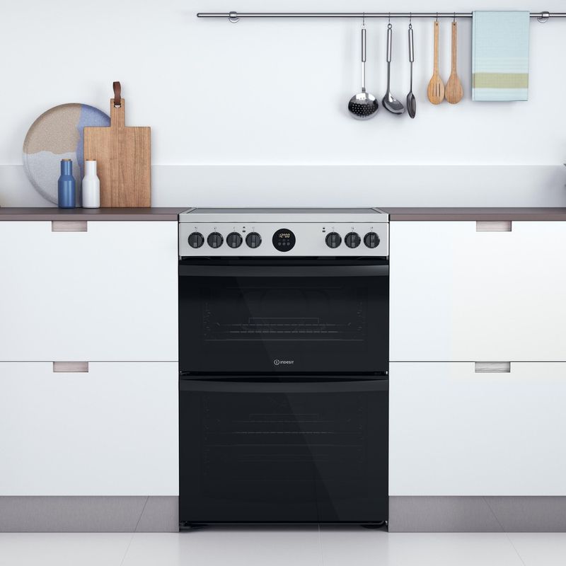Double Cooker Indesit ID67V9HCX/UK