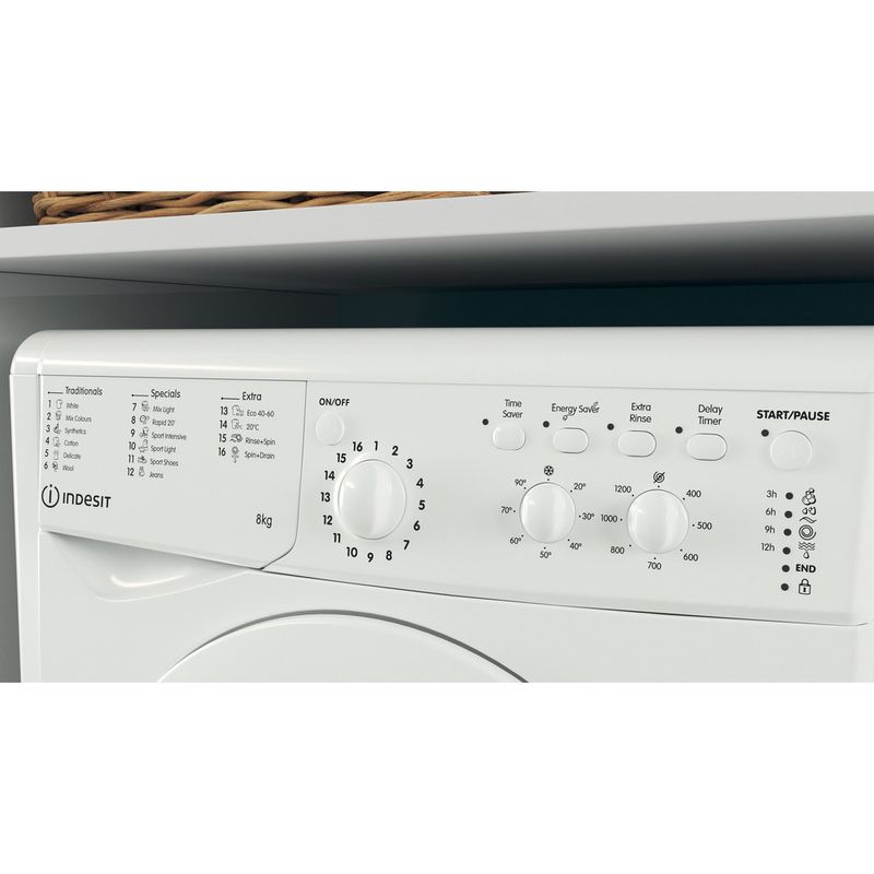Freestanding Washing Machine Indesit IWC 71453 W UK N