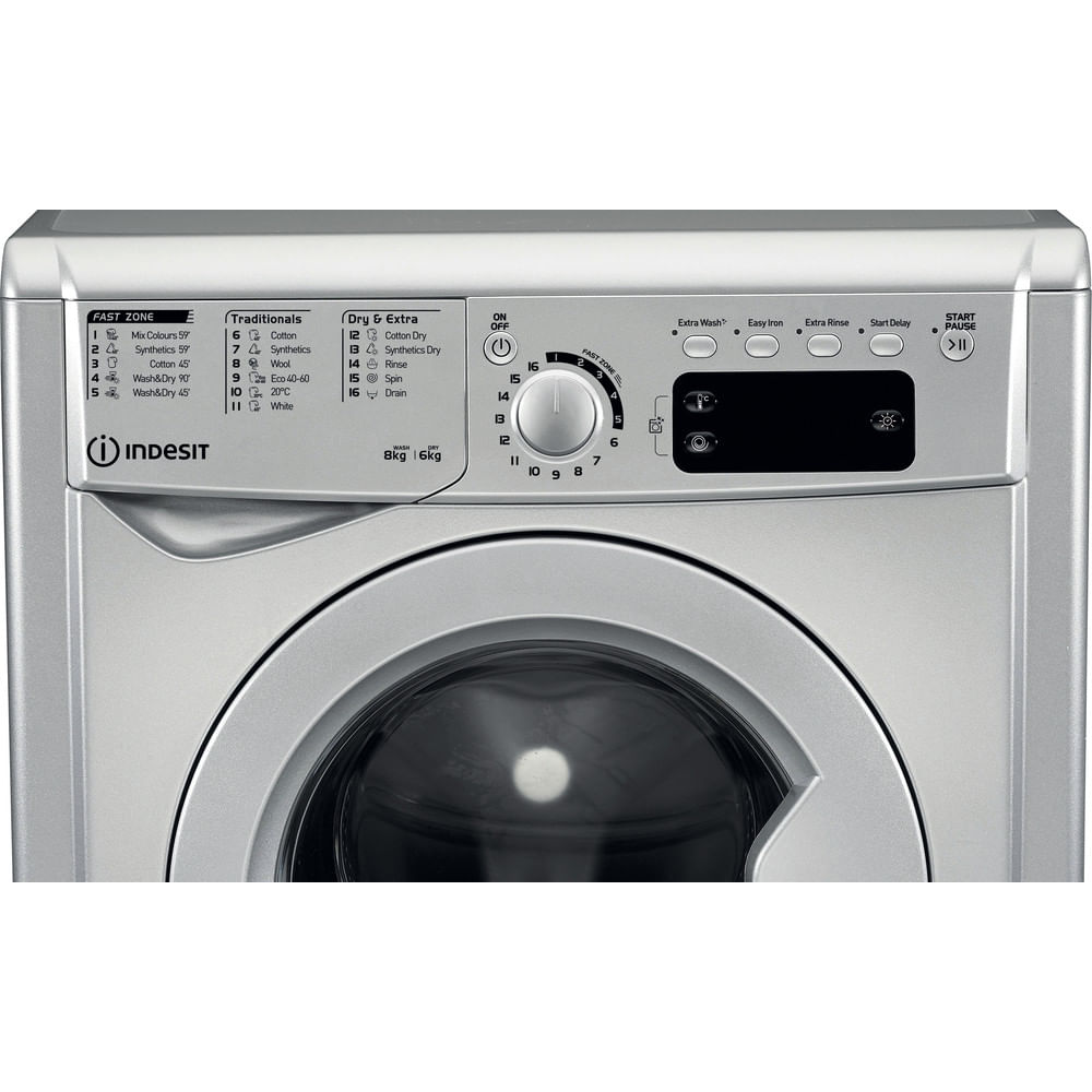 Freestanding Washer Dryer Indesit EWDE 861483 S UK - EWDE 861483 S UK